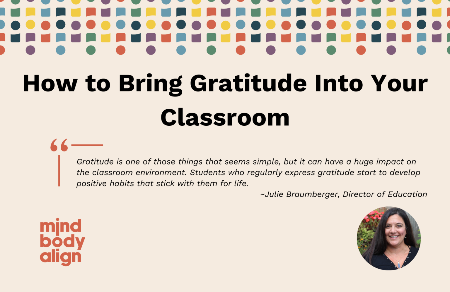 How to Bring Gratitude Into Your Classroom - Mind Body Align